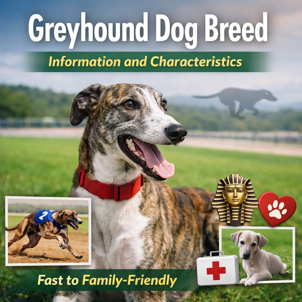 Greyhound Dog Breed: Size, Temperament, Care and Health