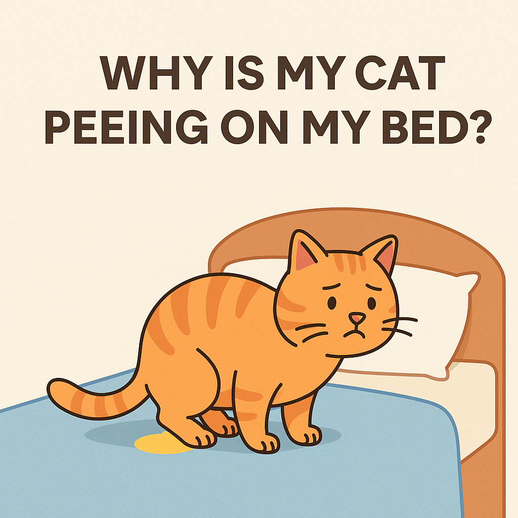 Why Is My Cat Peeing on My Bed? Causes & How to Stop It