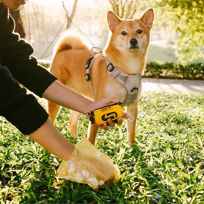 FUNNYFUZZY Waterproof Leash Attachable Poop Bag Dispenser- FUNNYFUZZY