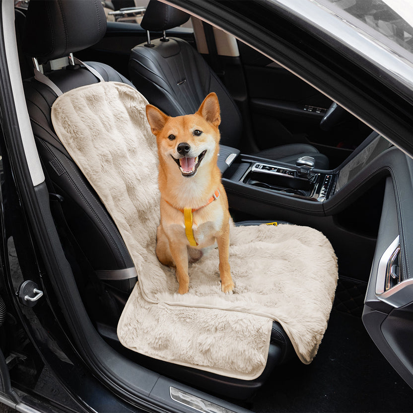 Funny Fuzzy Dog Car Seat