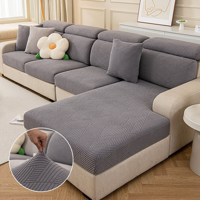 Modern Geometric Stretch Full-Wrap Magic Couch Cover - FUNNYFUZZY