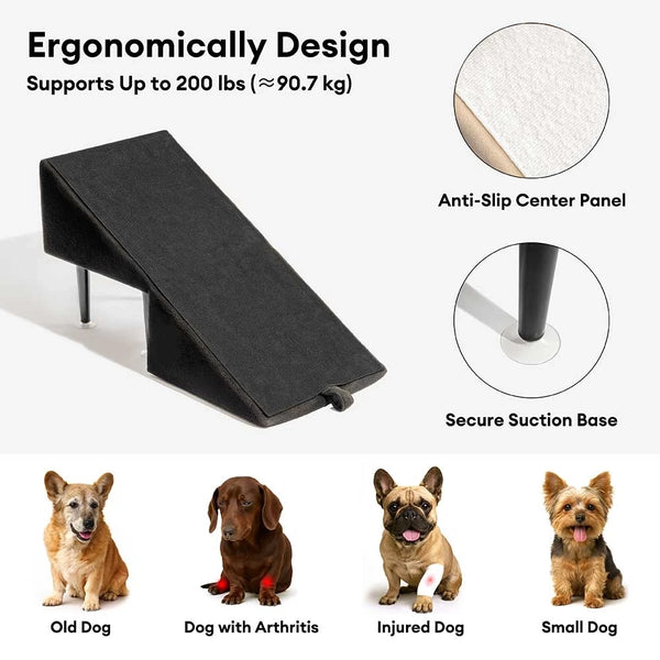 2-in-1 Convertible Wooden Home Step Stool Dog Ramp Stairs - FUNNYFUZZY