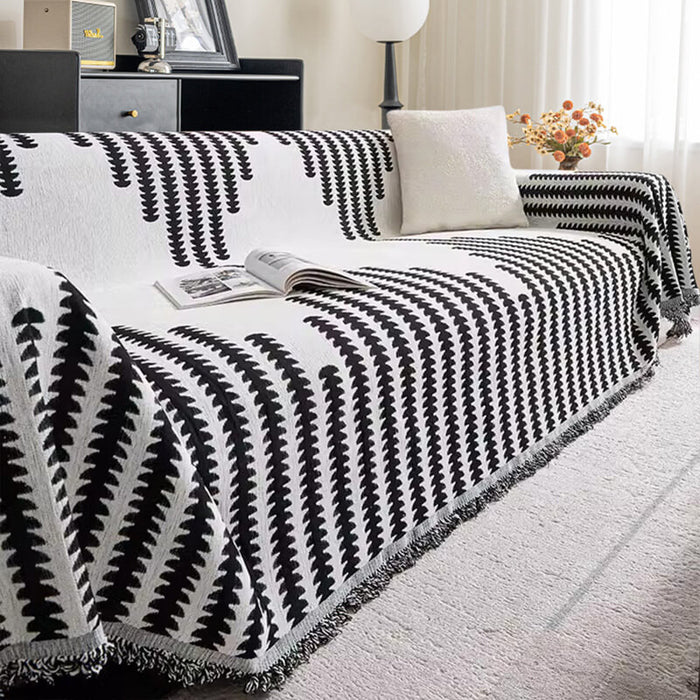 All-Seasons Chenille Couch Cover | Anti-Scratch & Stylish - FunnyFuzzy