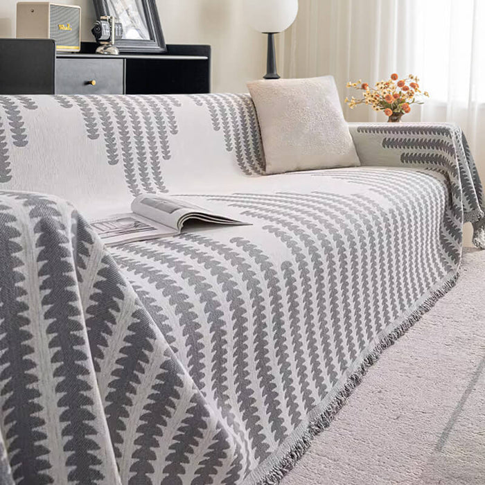 All-Seasons Chenille Couch Cover | Anti-Scratch & Stylish - FunnyFuzzy