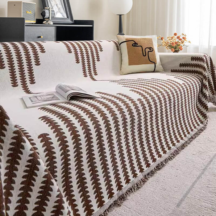 All-Seasons Chenille Couch Cover | Anti-Scratch & Stylish - FunnyFuzzy
