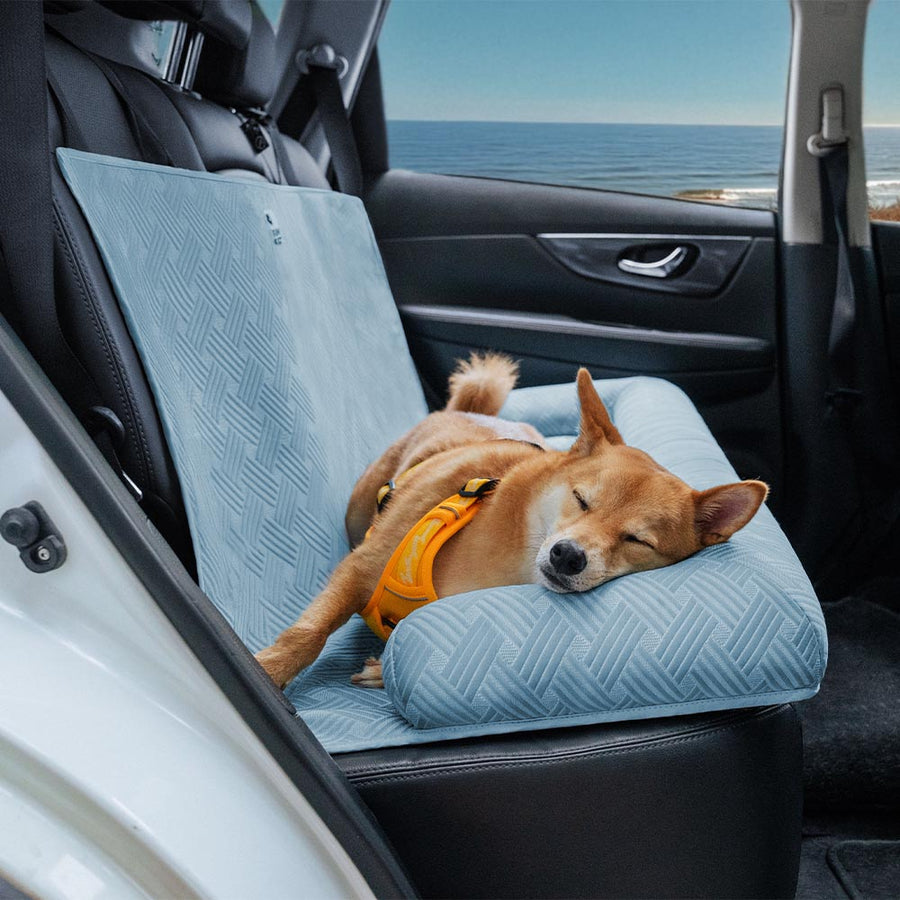 Cooling Travel Bolster Safety Back Seat Large Dog Car Seat Bed - Chill ...