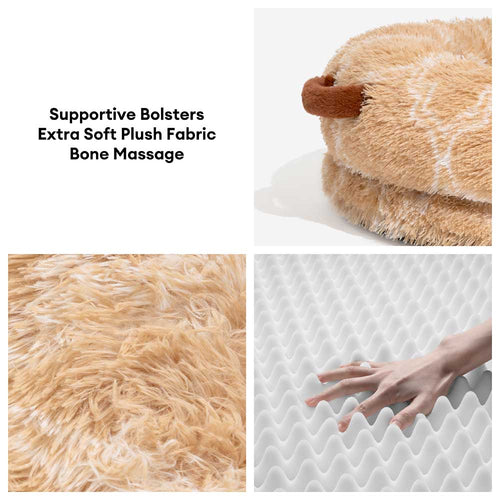 Classic Fluffy Super Large Donut Human Dog Bed - Cuddle Cradle - FUNNYFUZZY