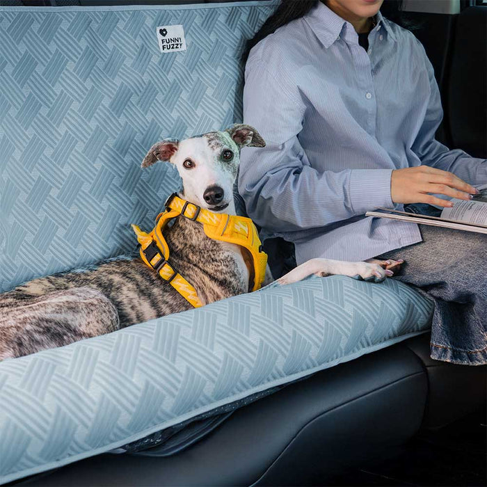 Cooling Travel Bolster Safety Back Seat Large Dog Car Seat Bed - Chill ...