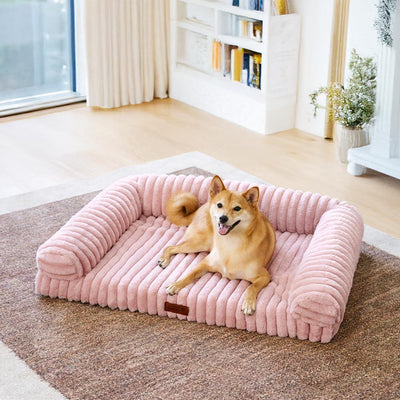 Cream Fluffy Comfort Orthopedic Dog and Cat Sofa Bed - FUNNYFUZZY