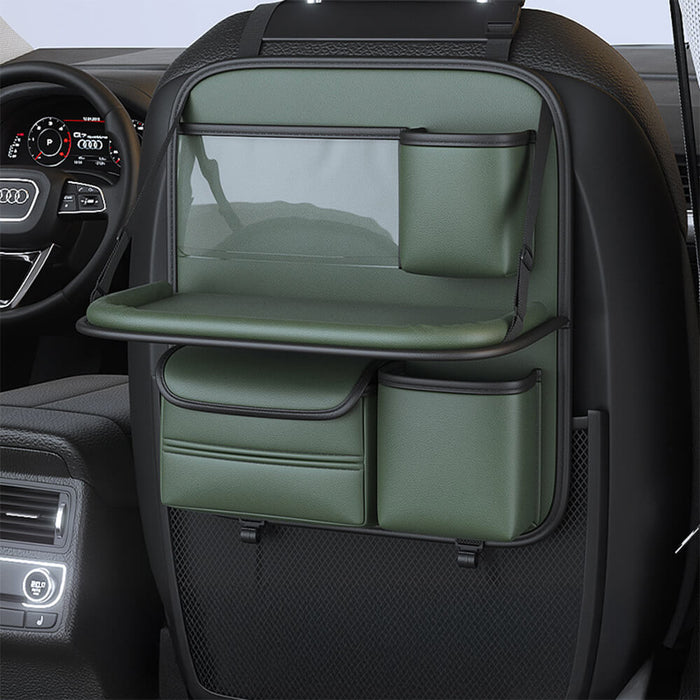 Car Backseat Foldable Organizer with Tray Table - FUNNYFUZZY