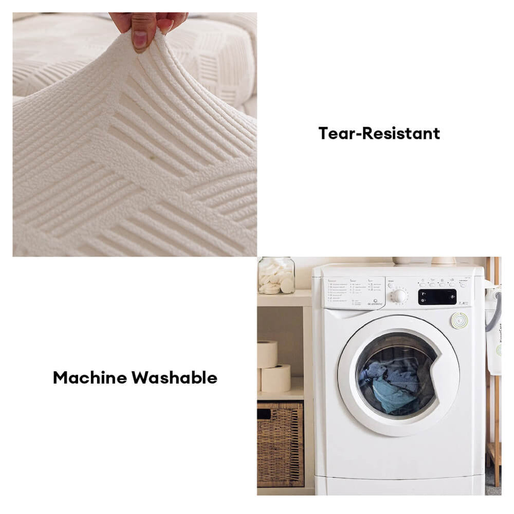 Honeycomb Pattern Water-resistant Stretch Full-Cover Magic Couch Cover ...