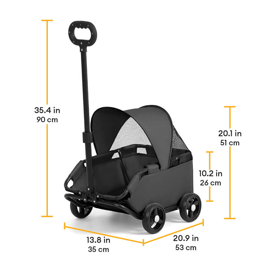Lightweight Compact Foldable Small Dogs Pet Stroller with Sunshade ...