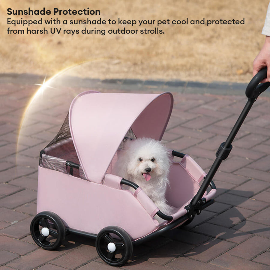 Lightweight Compact Foldable Small Dogs Pet Stroller with Sunshade ...