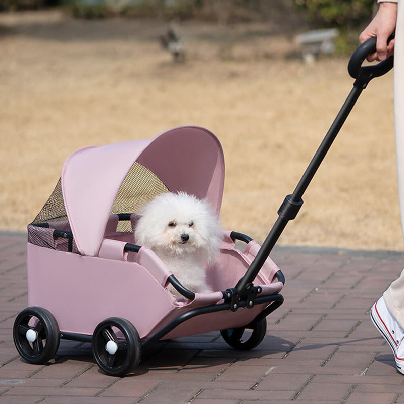 Lightweight Compact Foldable Small Dogs Pet Stroller with Sunshade ...