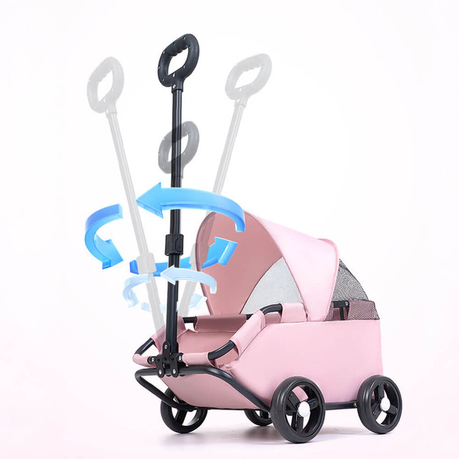 Lightweight Compact Foldable Small Dogs Pet Stroller with Sunshade ...