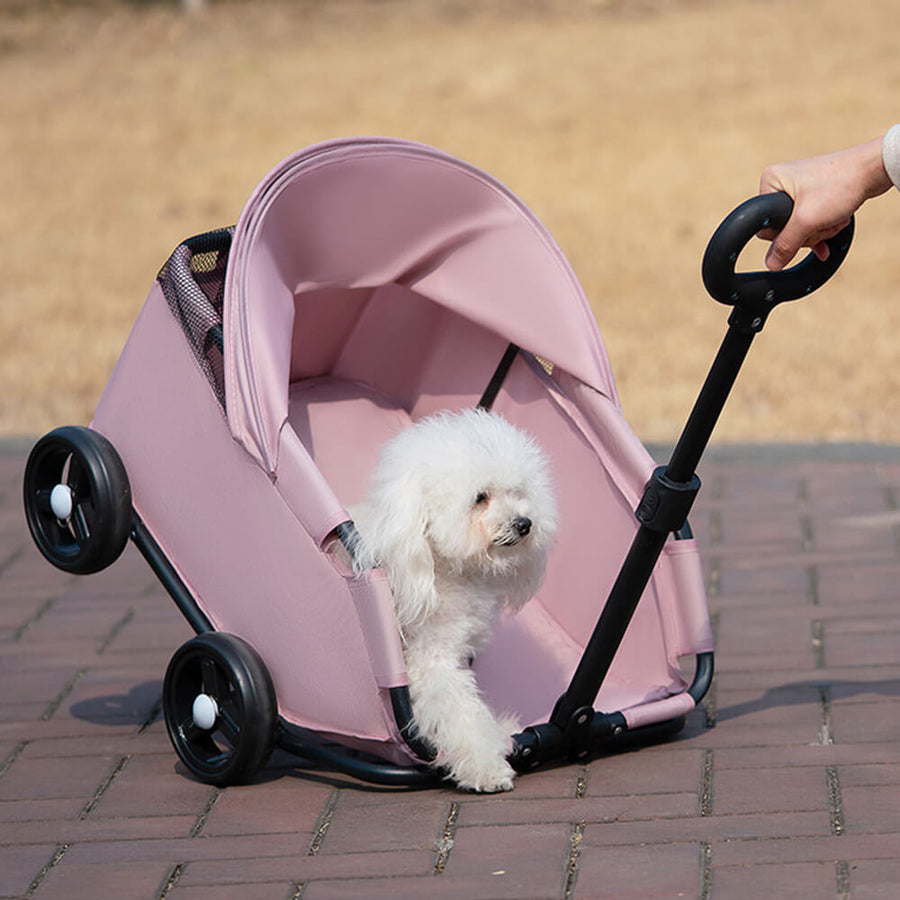 Lightweight Compact Foldable Small Dogs Pet Stroller with Sunshade ...