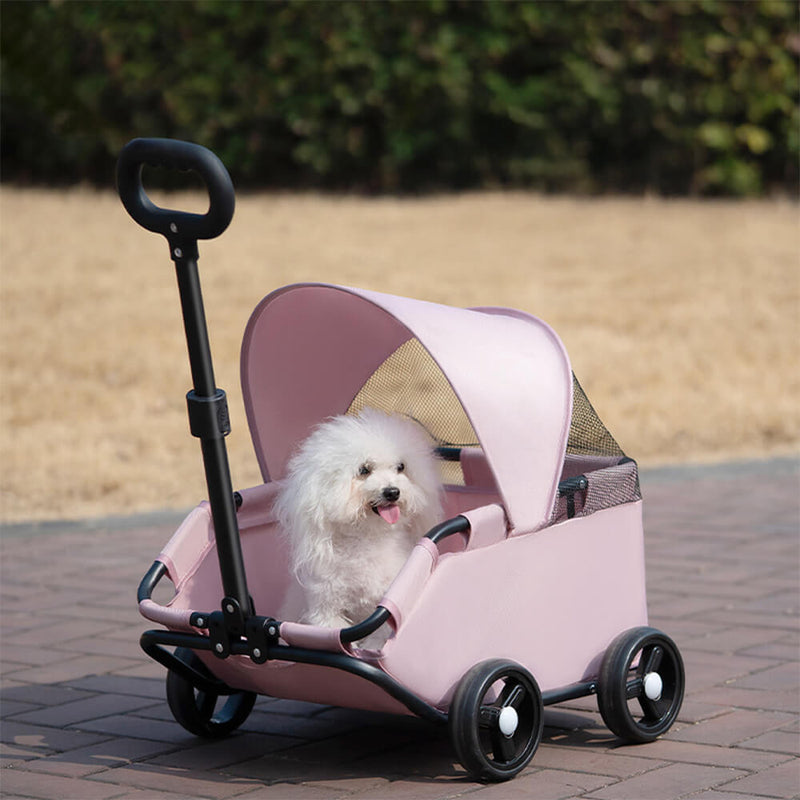 Lightweight Compact Foldable Small Dogs Pet Stroller with Sunshade ...
