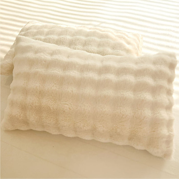 Puffy Comfort Thickened Faux Rabbit Fur Bed Sheet Set - FunnyFuzzy
