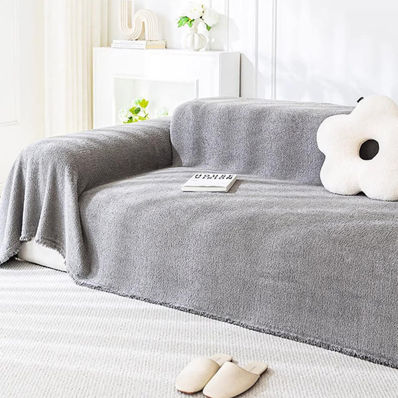 Soft Plush Waterproof Multi-Purpose Sofa Protection Couch Cover ...