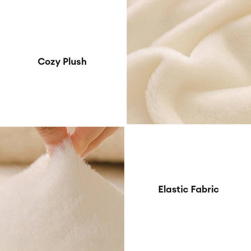 Ultra Soft Skin Friendly Plush Full Coverage Sofa Protector Couch Cover ...