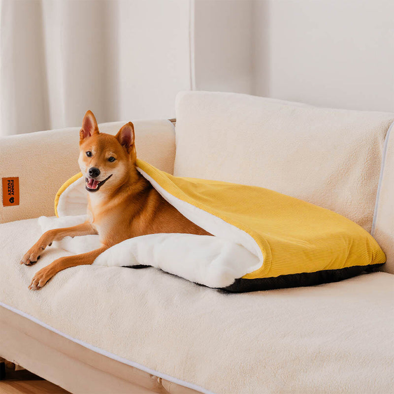 Extremely Soft Fuzzy Puppy Sleeping Bag Dog Bed - FunnyFuzzy