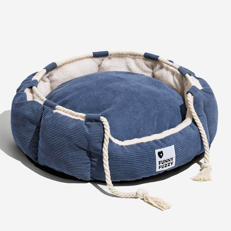 Chew-Resistant Pet Bed with Adjustable Drawstring - Perfect for Dogs ...