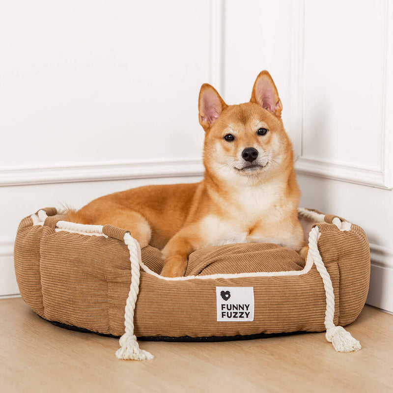 Chew-Resistant Pet Bed with Adjustable Drawstring - Perfect for Dogs ...