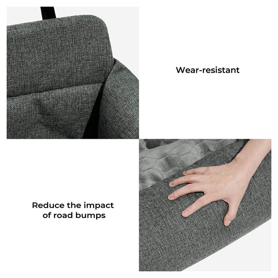 Travel Bolster Full Durable Washable Dog Car Back Seat Bed-FunnyFuzzy