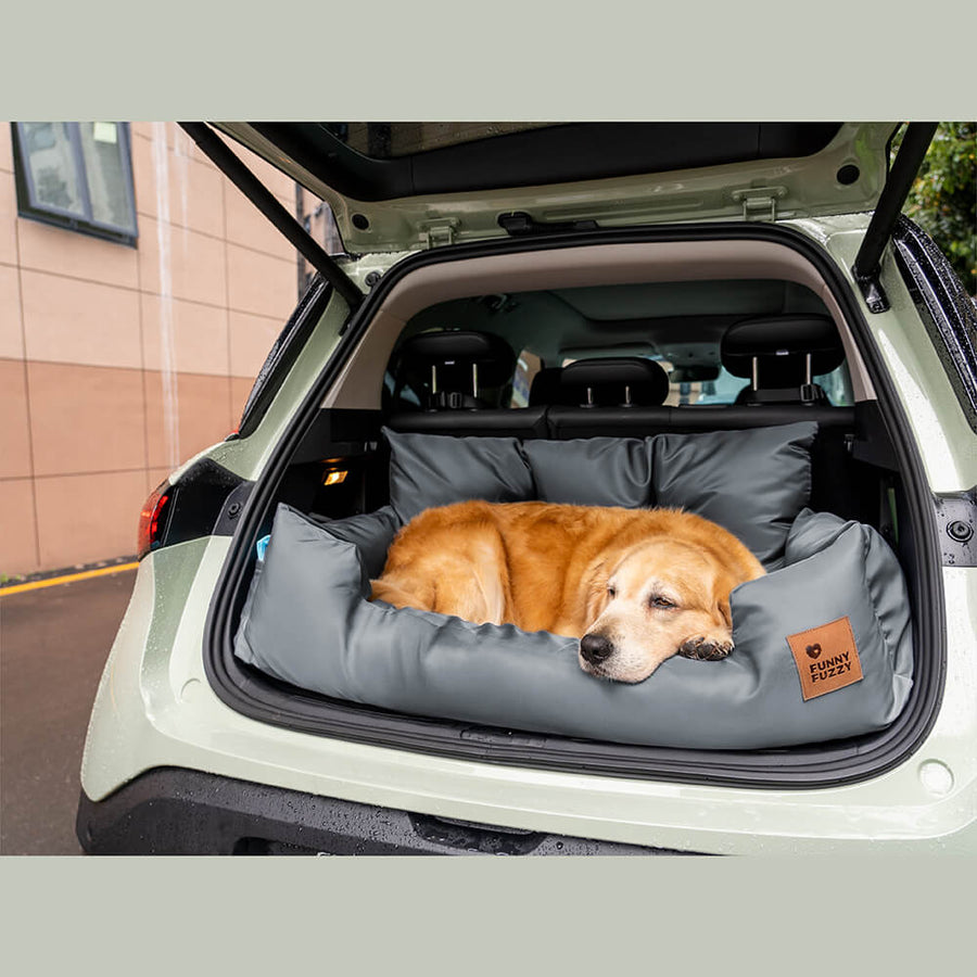 Travel Bolster Safety Waterproof Medium Large Dog Car Back Seat Bed ...