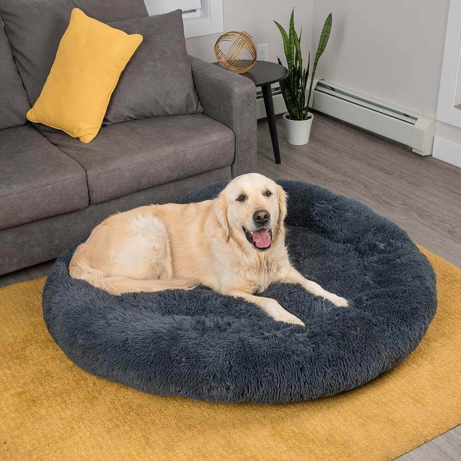 Fuzzy Round Dog Bed - Soft & Cozy Sleep for Your Pet | FunnyFuzzy