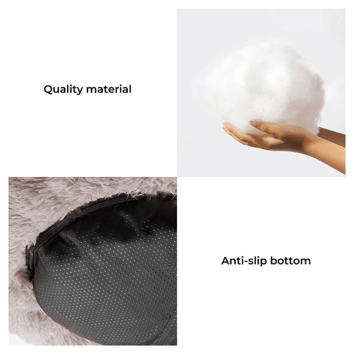Fuzzy Round Dog Bed - Soft & Cozy Sleep for Your Pet | FunnyFuzzy