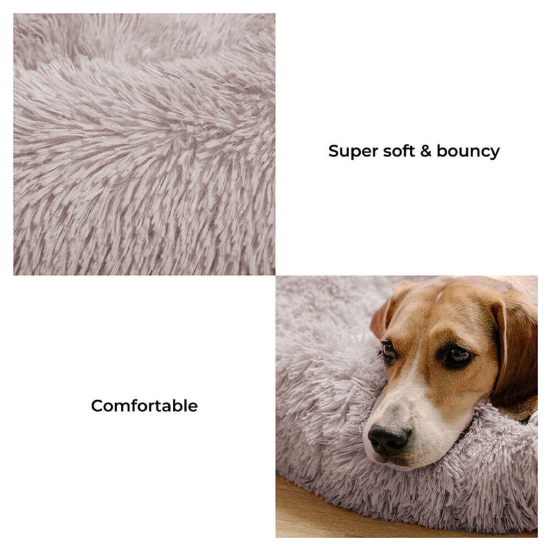 Fuzzy Round Dog Bed - Soft & Cozy Sleep for Your Pet | FunnyFuzzy