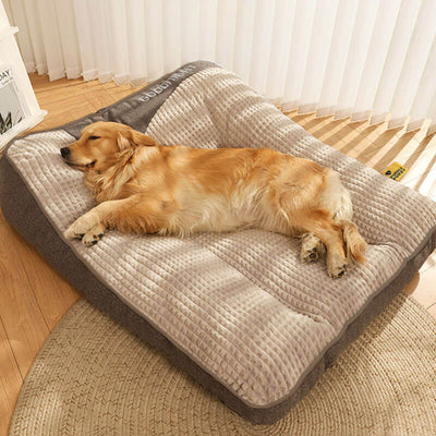 Large Scratch Resistant Dog Cushion Bed | FunnyFuzzy