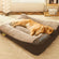 Large Scratch Resistant Dog Cushion Bed | FunnyFuzzy