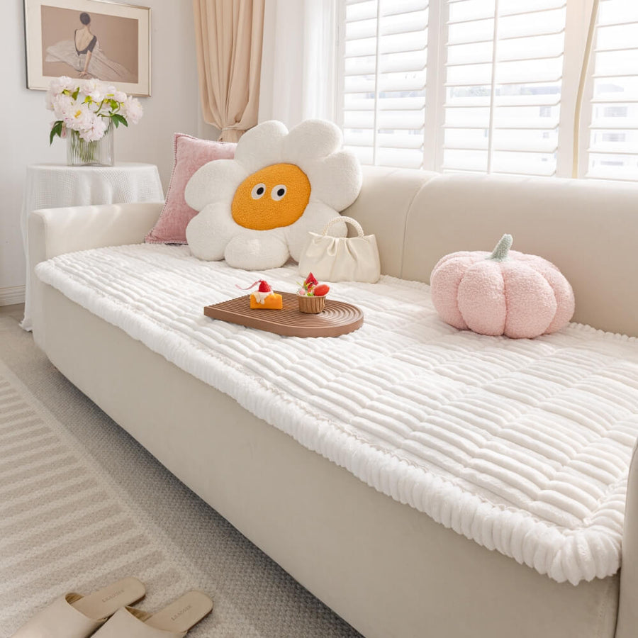 Plush Couch Covers | Soft, Stylish, and Durable Protection | Funny Fuzzy