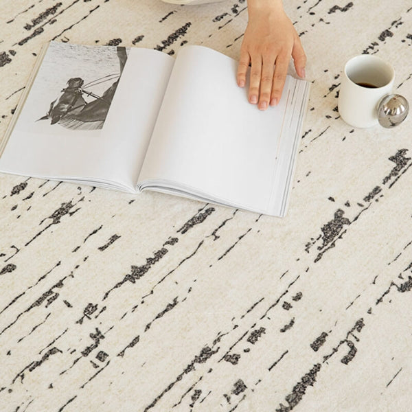 Modern Plush Faux Cashmere Area Living Room Decor Rug - FUNNYFUZZY