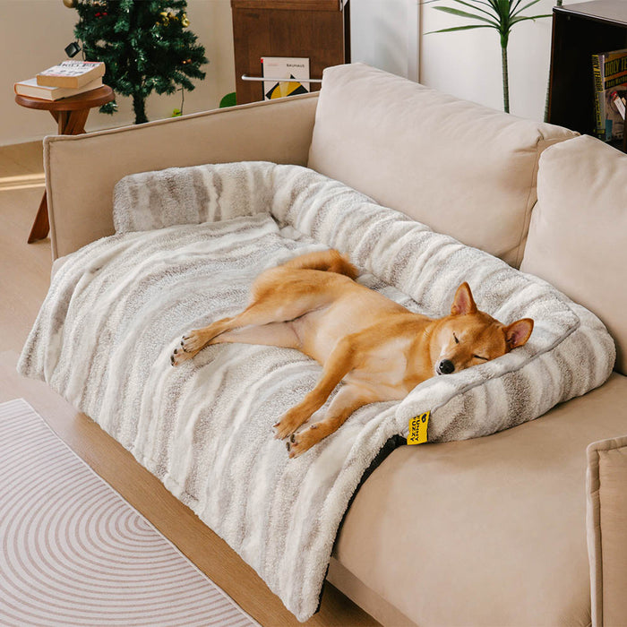 Nordic Plush Sofa Protector Dog Mat - PawLounge - FUNNYFUZZY
