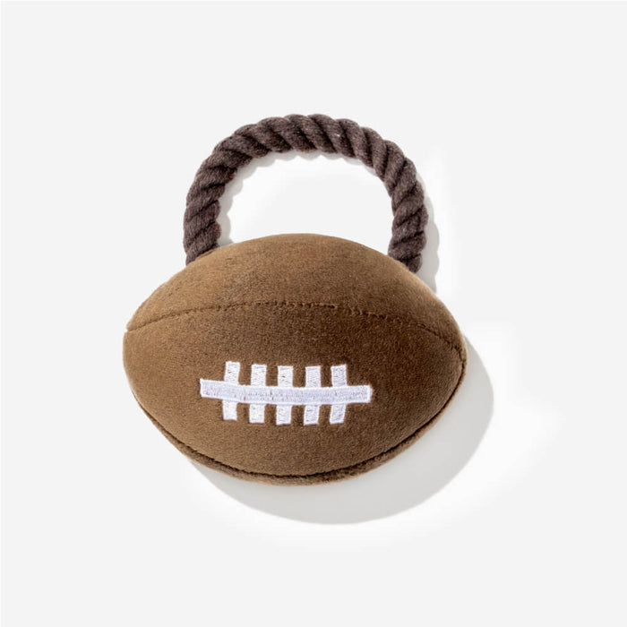 Super Bowl Plush Rugby Football Sound Toy Dog Interactive Toy - FunnyFuzzy
