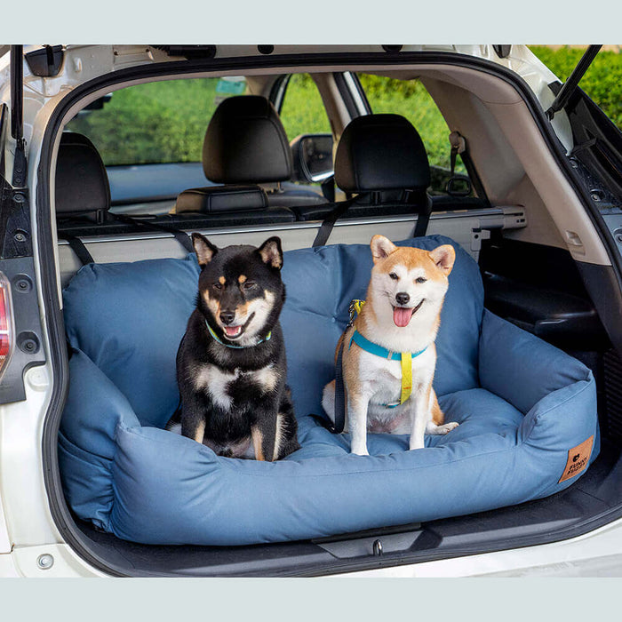 Travel Bolster Safety Waterproof Medium Large Dog Car Back Seat Bed ...
