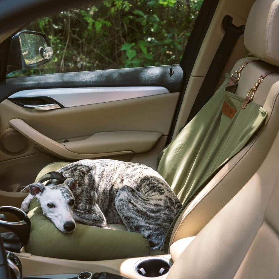 Travel Bolster Safety Back Seat Large Dog Car Seat Bed - Chessboard ...