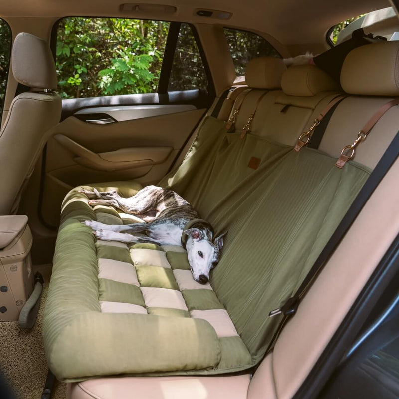 Travel Bolster Safety Back Seat Large Dog Car Seat Bed - Chessboard ...