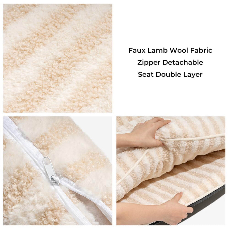 Color Shock Lamb Wool Pet Sofa Bed | Cozy Comfort for Dogs & Cats ...