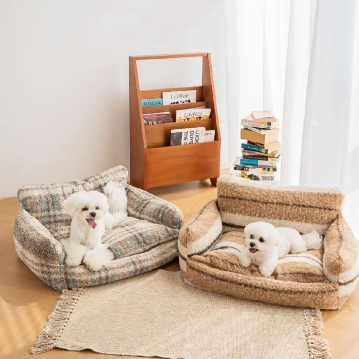 Lazy Holiday Plush Cozy Dog & Cat Sofa Bed - FunnyFuzzy