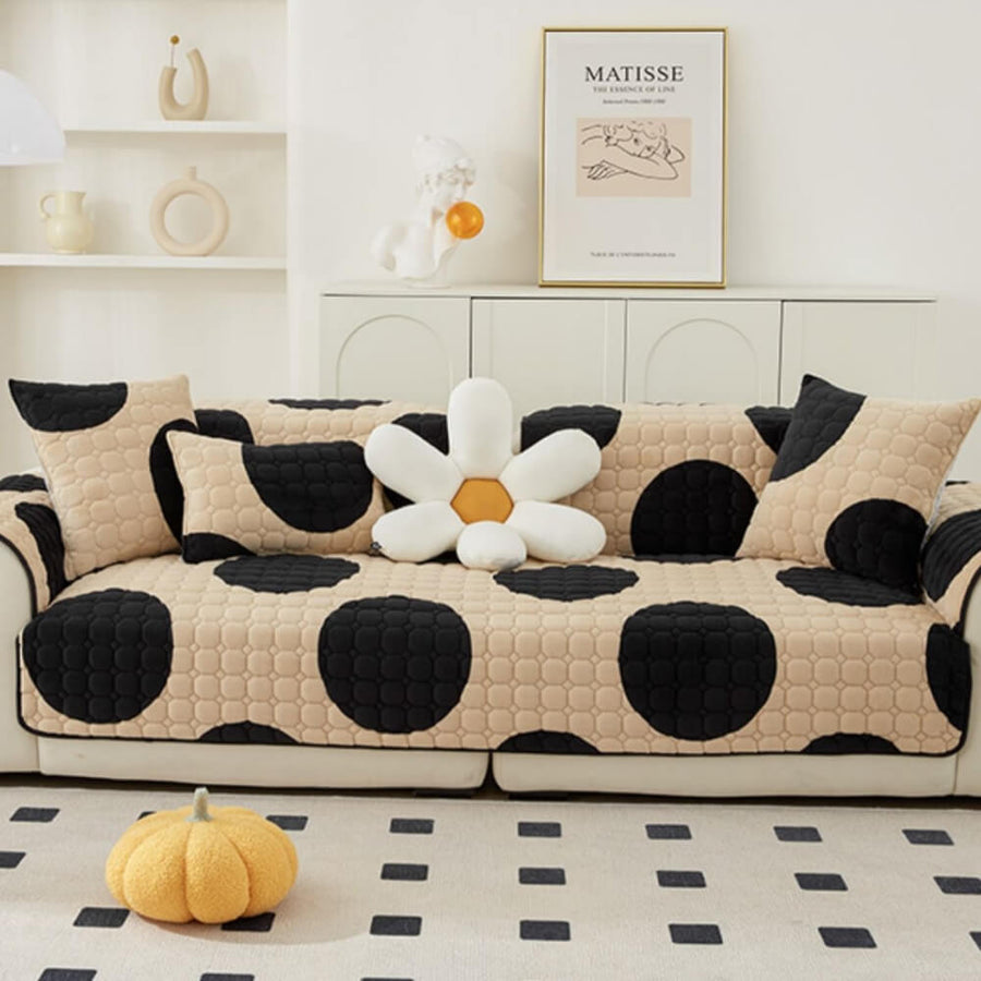 Milk Velvet Sofa Cover Furniture Non-slip Protection Couch Cover ...