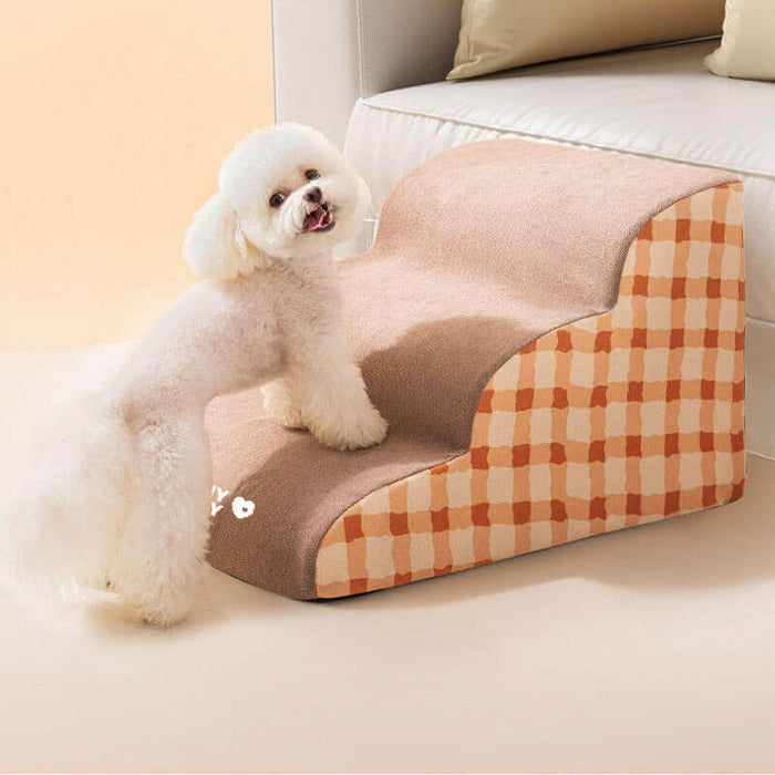 Plain Pattern Pet Climbing Ladder Removable Dog Stairs - FunnyFuzzy