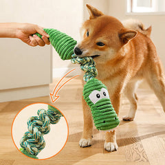 Rope Squeaky Dog Interactive Toy - Animal Series - FunnyFuzzy