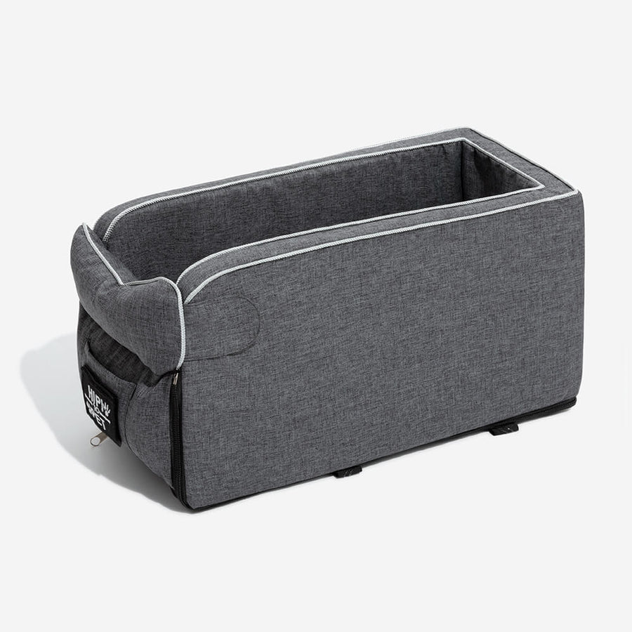Suede Square Lookout Console Pet Car Seat - FunnyFuzzy