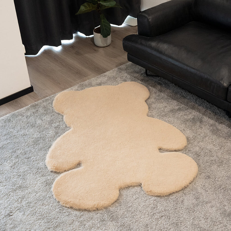 Teddy Bear Shaped Fluffy Pet Mat - FunnyFuzzy